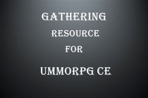 Gathering Resource For Ummorpg Remastered Integration Unity Asset Store
