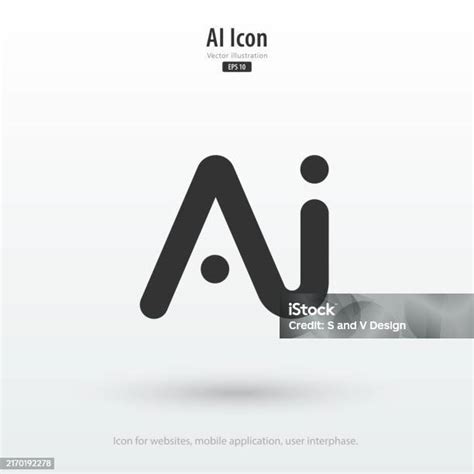 인공 지능 벡터 아이콘입니다 Ai 기호 인공 지능 기술 개념 앱 웹 사이트 및 Interphase에 대한 아이콘 요소입니다 벡터 일러스트 레이 션 뇌에 대한 스톡 벡터 아트