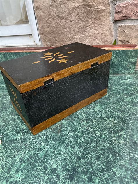 Handcrafted Wooden Document Box Etsy