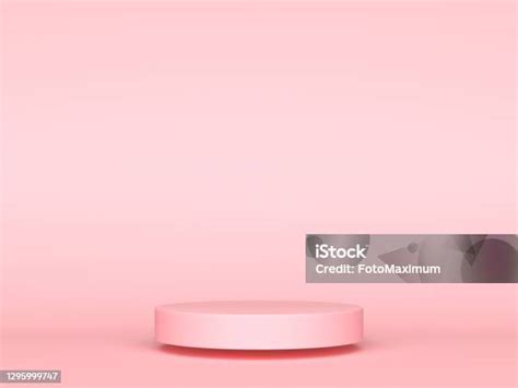 핑크 기하학적 3d 제품 디스플레이 배경 개념 추상 적 연단 실린더 3d 렌더링 0명에 대한 스톡 사진 및 기타 이미지 0명 공란 그늘 Istock