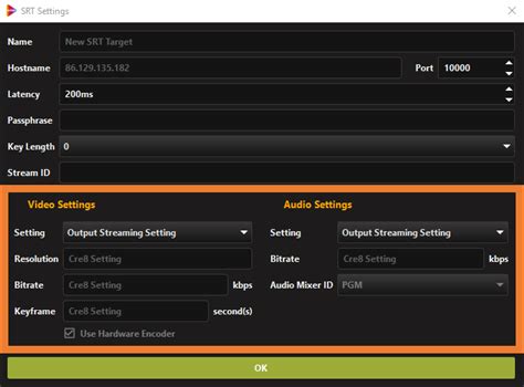 Streaming To SRT Quicklink Knowledge Base