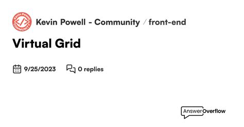 Virtual Grid Kevin Powell Community
