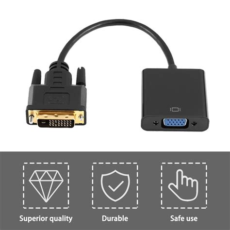 Dvi D Vers Vga Câble De Convertisseur Adaptateur A Grandado