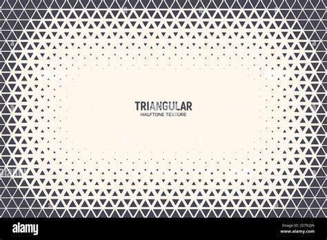 Triangular Shapes Halftone Texture Rounded Frame Abstract Background Triangle Vector Abstract