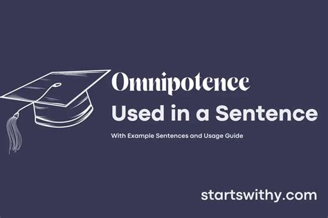 Omnipotence In A Sentence Examples 21 Ways To Use Omnipotence