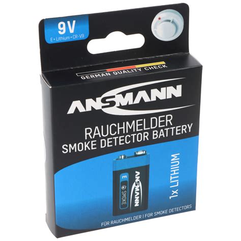 Lithium Batterie Für Rauchmelder 9v E Block Speziell Für