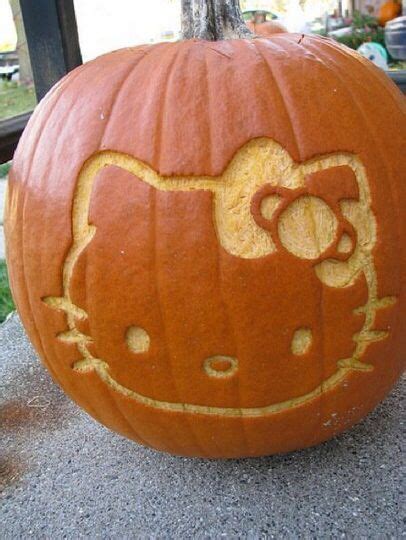 Hello Kitty Pumpkin Hello Kitty Pumpkin Cute Pumpkin Carving