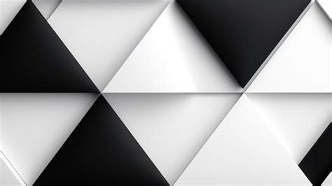 Premium Photo Abstract Modern Minimal Black And White Triangle Square