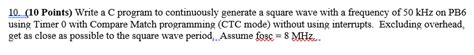 Solved Points Write A C Program To Continuously Chegg