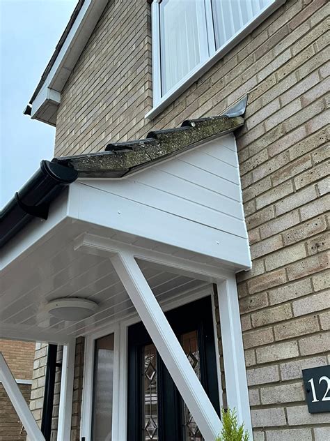 A Porch Transformation With New Cladding Soffit And Guttering Fascia Soffit Guttering Soffit