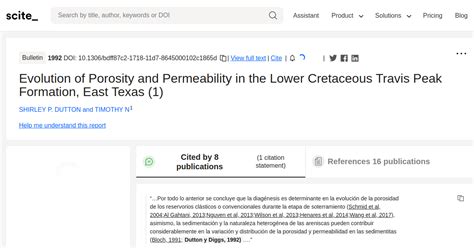 Evolution Of Porosity And Permeability In The Lower Cretaceous Travis