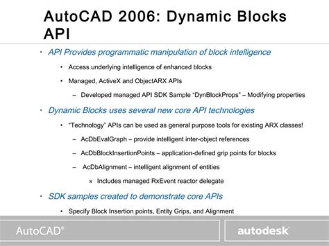 Auto Cad 2006 Api Overview Ppt