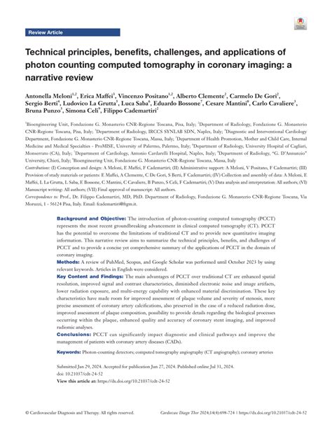 Pdf Technical Principles Benefits Challenges And Applications Of Photon Counting Computed