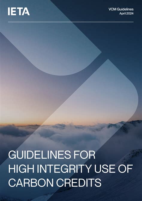 Guidelines For High Integrity Use Of Carbon Credits Resource