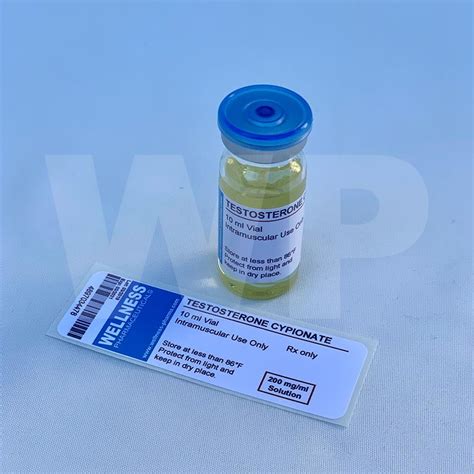 Testosterone Cypionate 200mg 1ml 10ml Wellness Laboratory