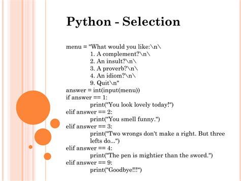 Ppt Python Selection Powerpoint Presentation Free Download Id