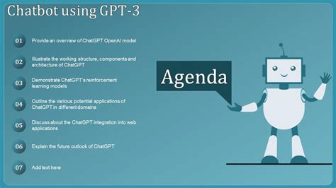 Agenda Chatbot Using Gpt 3 Ppt Powerpoint Presentation File Slide Ppt