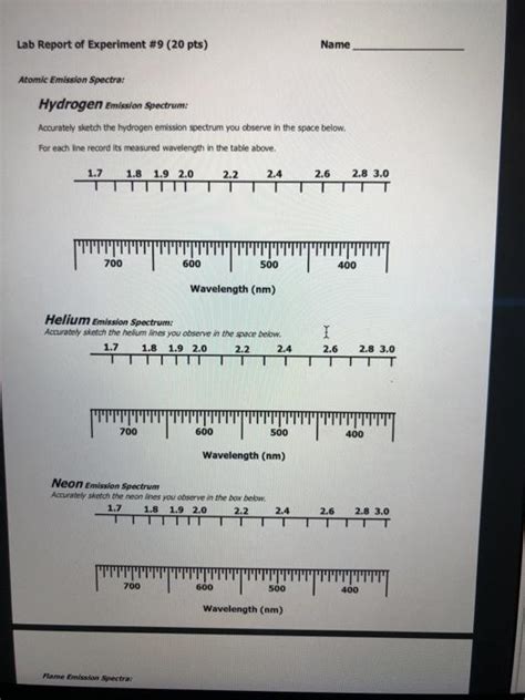 Solved Hydrogen H Record Line Positions Using Lower Scale Chegg Com
