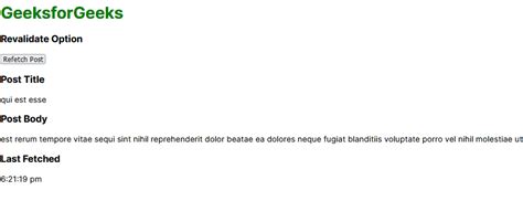 Nextjs Function Fetch Geeksforgeeks