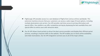 Air Api Integration Flight Booking Api Ppt
