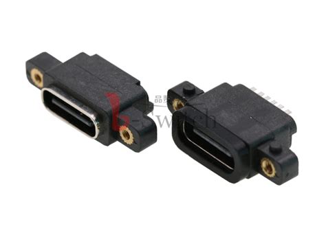 防水type C连接器 Type C母座 侧插type C厂家 品赞电子