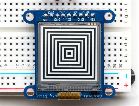 Tutorial Using The Adafruit Sharp Memory Display Breakout The