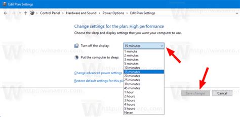 Change Turn Off Display After Time In Windows