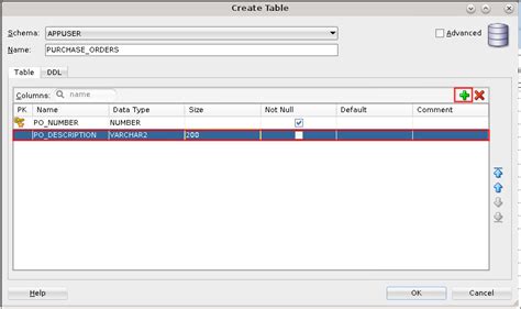 Manage Tables Using Sql Developer