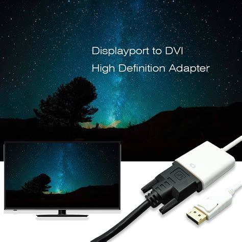 Display Port Male To DVI Female Adapter SKU ATDS184034 American Tech Supply