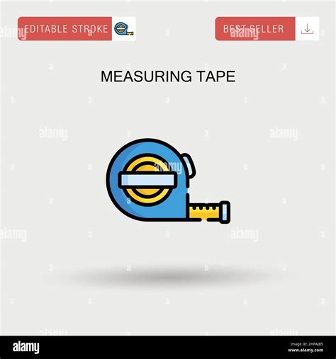 Measuring Tape Simple Vector Icon Stock Vector Image And Art Alamy