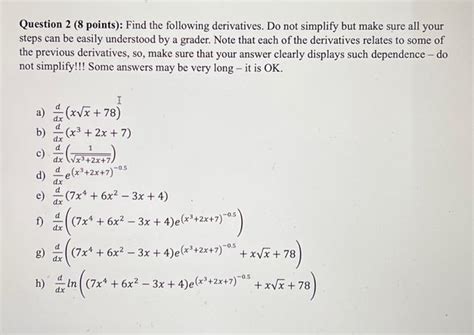 solved question 2 8 points find the following