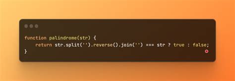 Swatantra Goswami On Linkedin Palindrome Check In A Single Line Of Code