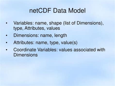Ppt Data File Formats Netcdf Powerpoint Presentation Free Download