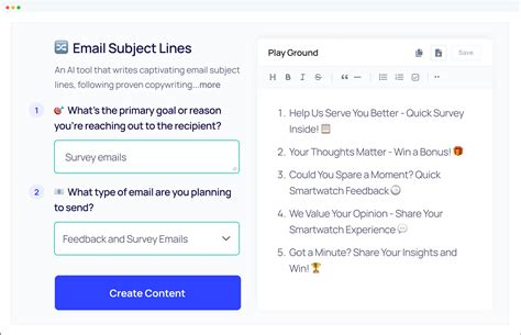 free ai email subject line generator