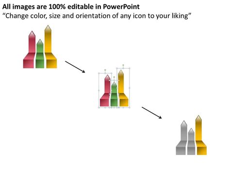 Parallel Arrow Process 3 Stages 16 PowerPoint Shapes PowerPoint Slide Deck Template