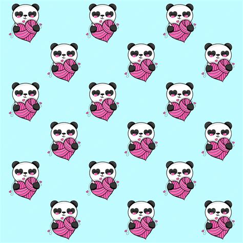 Premium Vector Cute Panda Background Vector