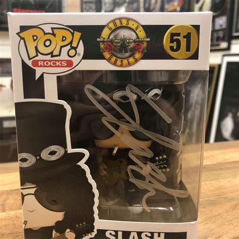 Slash Guns N Roses Autographed Funko Pop Vinyl Figure Taylormade Memorabilia Sports