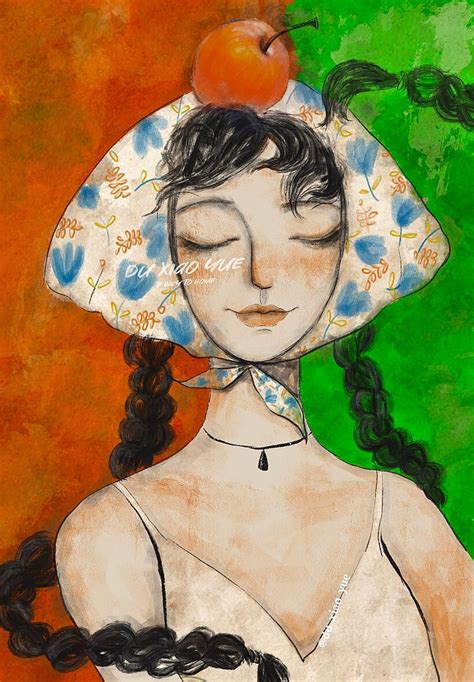 戴头巾的女孩杜小越 站酷zcool