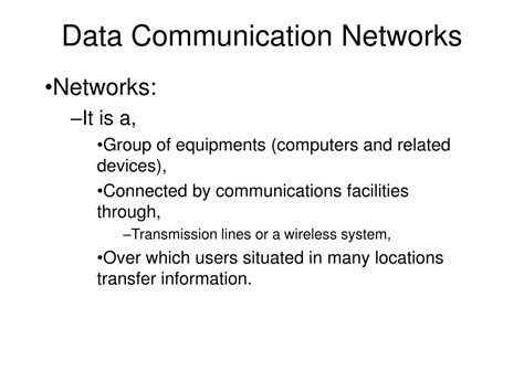PPT Data Communication Networks PowerPoint Presentation Free Download ID 3288597