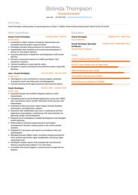 Oracle Developer Resume Examples That Land Jobs