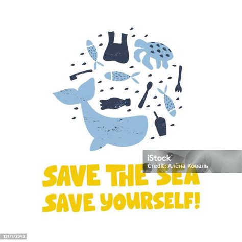 수질 오염 배너를 중지합니다 폐기물 제로 캠페인 슬로건 행성 보호 클립아트 수중에 대한 스톡 벡터 아트 및 기타 이미지 수중 쓰레기 0명 Istock