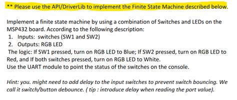 Solved Please Use The Apidriverlib To Implement The Finite