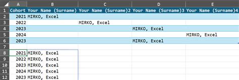 Excel Filter Formula With Both Row And Column Condition Resulting In