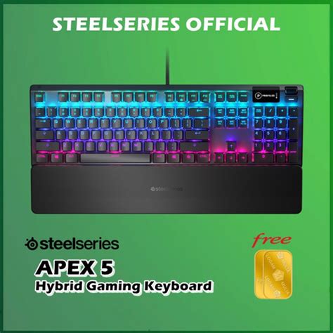 Promo Steelseries Apex 5 Hybrid Gaming Keyboard Steel Series Cicil 0