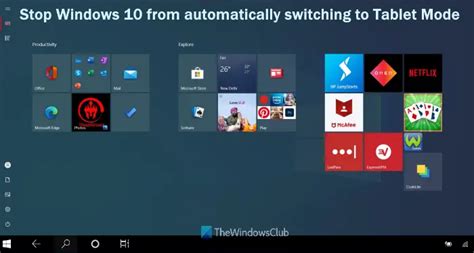 How To Enable Or Disable Tablet Mode In Windows 10