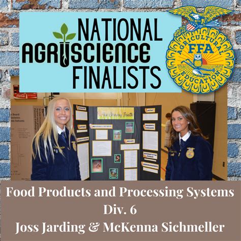 National Agriscience Fair Finalists West Central Ffa Chapter