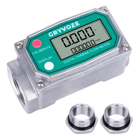 Gryvoze 1 Inch Digital Fuel Flow Meter 26 26 Gpm