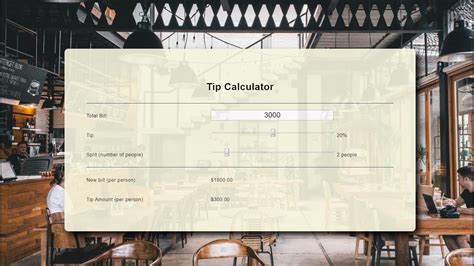Tip Calculator In Javascript With Source Code Source Code And Projects