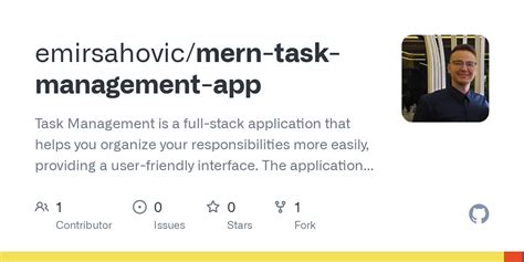 GitHub Emirsahovic Mern Task Management App Task Management Is A