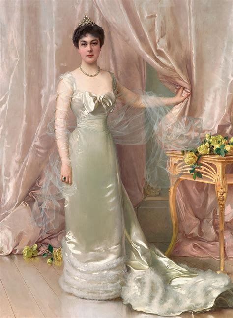 Vittorio Matteo Corcos Italian 1859 1933 Portrait Of Princess Evelyne Colonna Di Stigliano